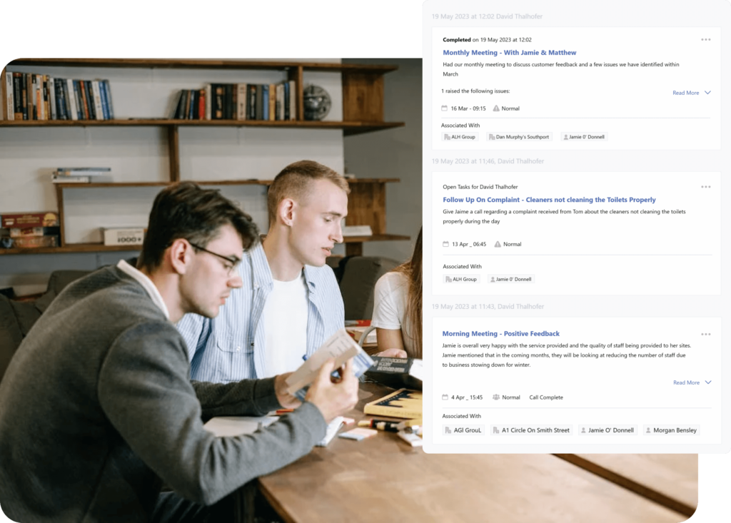 Tasks & Calendars | Built In CRM - Cerely